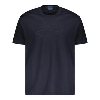 Paul & Shark Schwarzes weiches T-Shirt- vielseitig f&uuml;r jeden Anlass - - Tops - Herren - Blau - S