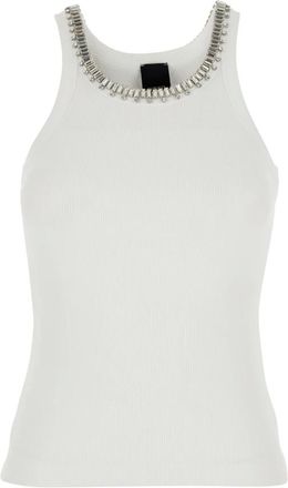 Pinko Pinko, Femme, Tops, Blanc, Taille: 36 FR Redbull Canotta Costina Tank Design