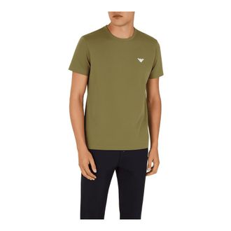 Emporio Armani T-shirt - Homme - Tops - Vert - Taille: L
