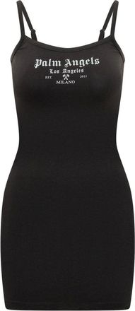 Palm Angels Femme, Robes, Noir, Taille: 40 FR Fitted Mini Dress