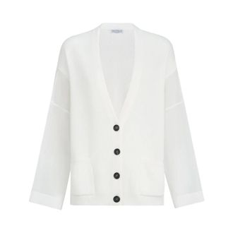 Brunello Cucinelli Damen, Strickwaren, Wei&szlig;, MGr&ouml;&szlig;e
