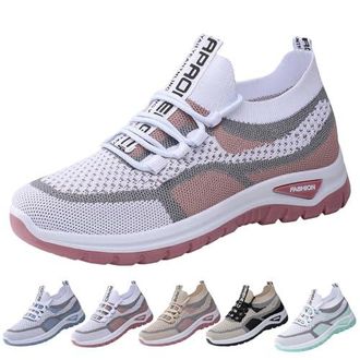 Generic Baskets d&eacute;contract&eacute;es et confortables &agrave; enfiler pour femme - Pour la marche, la gym, le fitness - L&eacute;g&egrave;res et respirantes - En maille - Antid&eacute;rapantes,