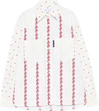 Maison Labiche Femme, Blouses et Chemises, Multicolore, Taille: 36 FR Floral Patch-Pocket Shirt