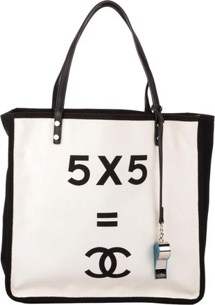 Chanel Crossbody Bags - Tote 5x5=CC - Gr. unisize - in Wei&szlig; - f&uuml;r Damen