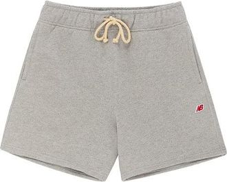 New Balance Homme MADE in USA Core Short en Gris, Coton Fleece, Taille 2XL