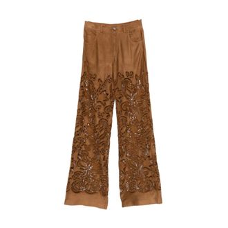 Ermanno Scervino Damen, Hosen, Braun, 2XSGr&ouml;&szlig;e