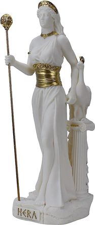 Generic Hera Juno Griechische R&ouml;mische G&ouml;ttin K&ouml;nigin der G&ouml;tter Statue Skulptur Figur Wei&szlig;gold