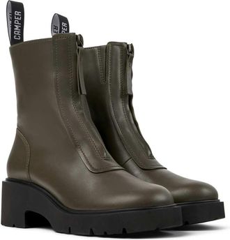 Camper Stiefel in Grau mit Absatz