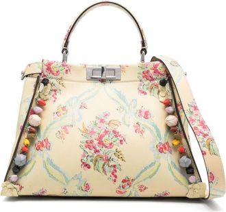 Fendi Mittelgro&szlig;e Marie Antoniette Peekaboo Tote Bag - Nude