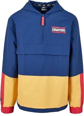 Starter Black Label Homme Starter Multicolored Logo Windbreaker Coupe-Vent, Rouge/Bleu/Jaune, M