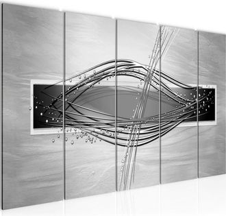 Runa Art Bild Abstrakt Wandbilder auf Vlies Leinwand 5 Teilig Wanddekoration Wohnzimmer Schlafzimmer 103056c