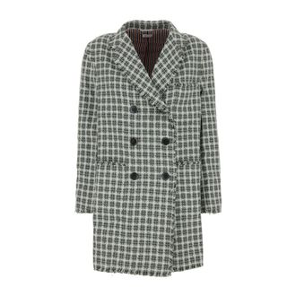 Thom Browne Femme, Manteaux, Gris, Taille: 32 FR Cappotto