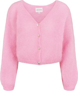 Americandreams Americandreams, Femme, Pulls, Rose, Taille: 38 FR Cornelia Cropped Cardigan