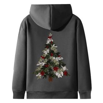 Generic Sweat &agrave; capuche de No&euml;l pour femme - Pull de No&euml;l amusant - Imprim&eacute; graphique - Tendance - D&eacute;contract&eacute; - L&eacute;ger - Manches longues - Streetwear, GY1., 4