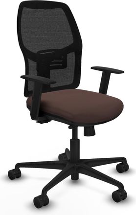 Piqueras y Crespo Alfera B&uuml;rostuhl mit 1D-Armen, h&ouml;henverstellbare Lendenwirbelst&uuml;tze, ausgestattet mit Synchron/Translack und Schneideschaum, mit Rollen von 65 mm, Nyl