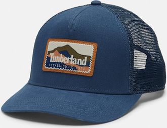 Timberland Mountain Patch Trucker-Cap in Dunkelblau, Blau