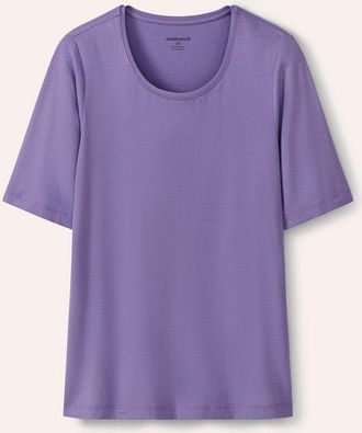 Walbusch T-Shirt Damen Viskose Shirt Rundhals Kurzarm leicht tailliert pflegeleicht Halbarm, Rundhals