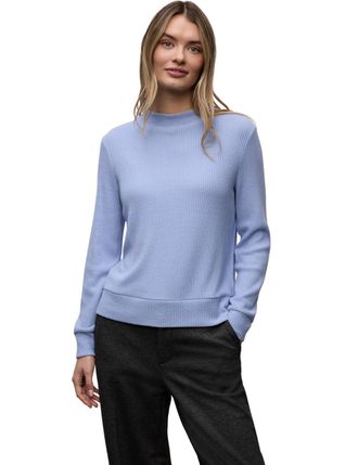 Street One Softes Turtleneck Shirt Frosted Blue Mel. 34