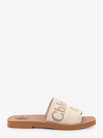 Chlo&eacute; Woody linen sandals - CHLOE - gender_Woman