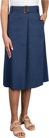 Ferrante Femme, Jupes, Bleu, Taille: 40 FR Jupe Midi