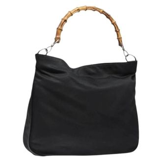 Gucci Sac bandouli&egrave;re en nylon Pre-owned - Femme - Pre-owned - Noir - Taille: ONE Size