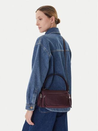 Calvin Klein Handtasche Pocket Nylon Bag W/ Strap LV04F3132G Dunkelrot