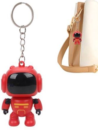 Generic Pendentif robot - Mini figurine articul&eacute;e - Accessoire de design lumineux | Porte-cl&eacute;s d&eacute;coratif amusant pour sac &agrave; dos, portefeuille, sac &agrave; main, v&eacute;h