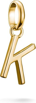Thomas Sabo Thomas Sabo Charm Club Connect Charm-Anhänger Buchstabe K 18k Vergoldung Recyceltes 925 Silber CC1217-413-39