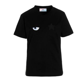 Chiara Ferragni Eye Star T-Shirt - - Tops - Damen - Schwarzk - XS