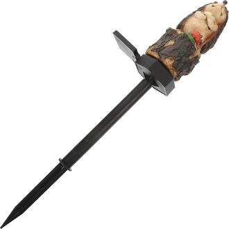 FOMIYES Solarbetriebene Igel Solarleuchte aus Resin Gartendeko mit Spritzschutz Solar Gartenstab f&uuml;r Terrasse Hof und Gehweg