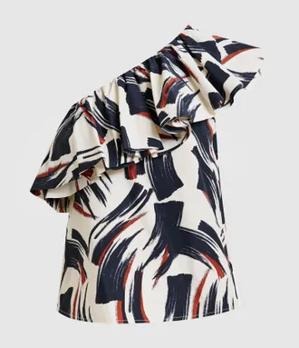 Essentiel Top Jillian Blanc Noir