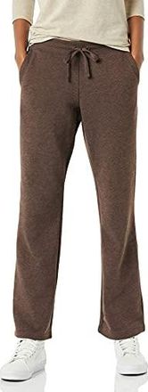 Amazon Essentials Pantalon de Survêtement Droit avec Cordon de Serrage pour Femmes, en Polaire (Disponible en Grande Taille) Femme, Chocolat, XXL