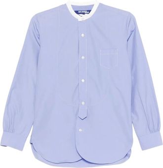 Junya Watanabe chemise sans col (2015) - Bleu