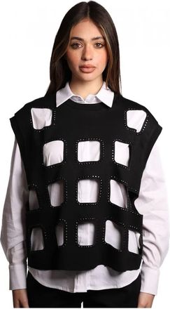 Jijil Femme, Pulls, Noir, Taille: 36 FR Jpe24Aa085 Gilet
