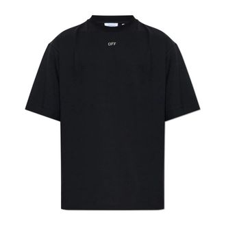 Off-white Logo T-Shirt - - Tops - Herren - Schwarzk - L