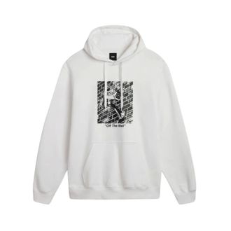 Vans Homme, Sweatshirts et sweats à capuche, Beige, Taille: XL Sweat à capuche avec impression avant et poche