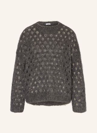 Brunello Cucinelli Brunello Cucinelli Pullover Mit Mohair Und Pailletten grau