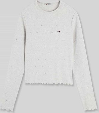 Tommy Jeans Longsleeve mit Rollsaum-Details