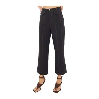 Acler High-Waist Rosina Jean Hose - - Trousers - Damen - Blau - L