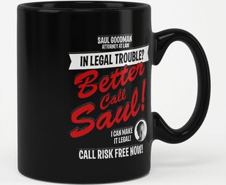 Breaking Bad Offizielles Lizenzprodukt In Legal Trouble Kaffeebecher (Schwarz)