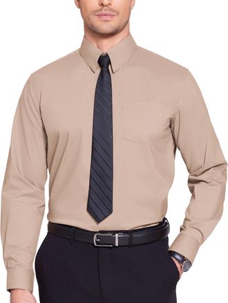 Coofandy Business Hemd Herren Hemd Langarm Herrenhemden Langarm Einfarbiges Anzug Hemd Hochzeithemd Freizeithemd Businesshemden Regular Fit Hemd B&uuml;gelfrei Hell