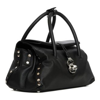 Zanellato Femme, Sacs, Noir, Taille: ONE Size Sac à Bandoulière Élégant avec Fermeture Magnétique