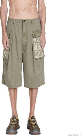 KAPITAL Herringbone JUMBO MONKEY Shorts