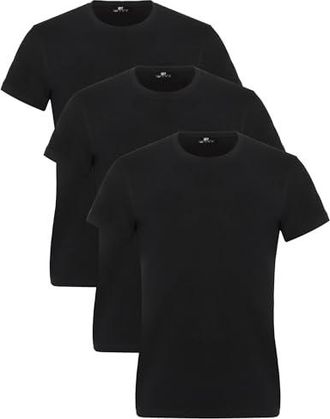 Lower East Le105 T-Shirt Noir XXL (Pack de 3) pour Homme