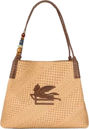 Etro Femme, Sacs, Beige, Taille: ONE Size Libra Large Raffia Tote