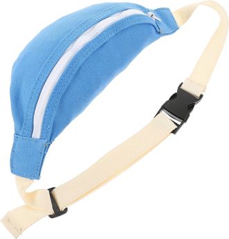 Yardwe Umhängetasche Brusttasche für Mädchen und Jungen Strapazierfähige Canvas Geldbörse mit Münzfach Verstellbarer Schultergurt Blau