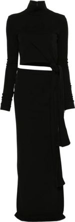 Sportmax Femme, Jupes, Noir, Taille: 42 FR Jersey Dress