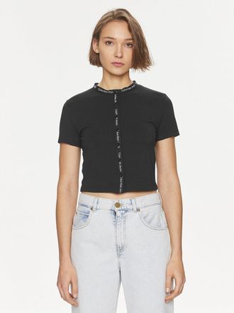 Calvin Klein Jeans T-Shirt Logo J20J223093 Schwarz Slim Fit