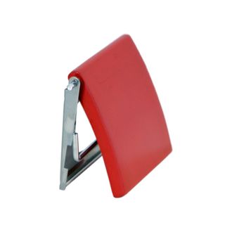 MSV 140407 Toilettenpapierhalter aus Edelstahl und MDF in rot