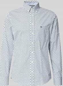 Fynch-Hatton Slim Fit Freizeithemd mit Logo-Stitching